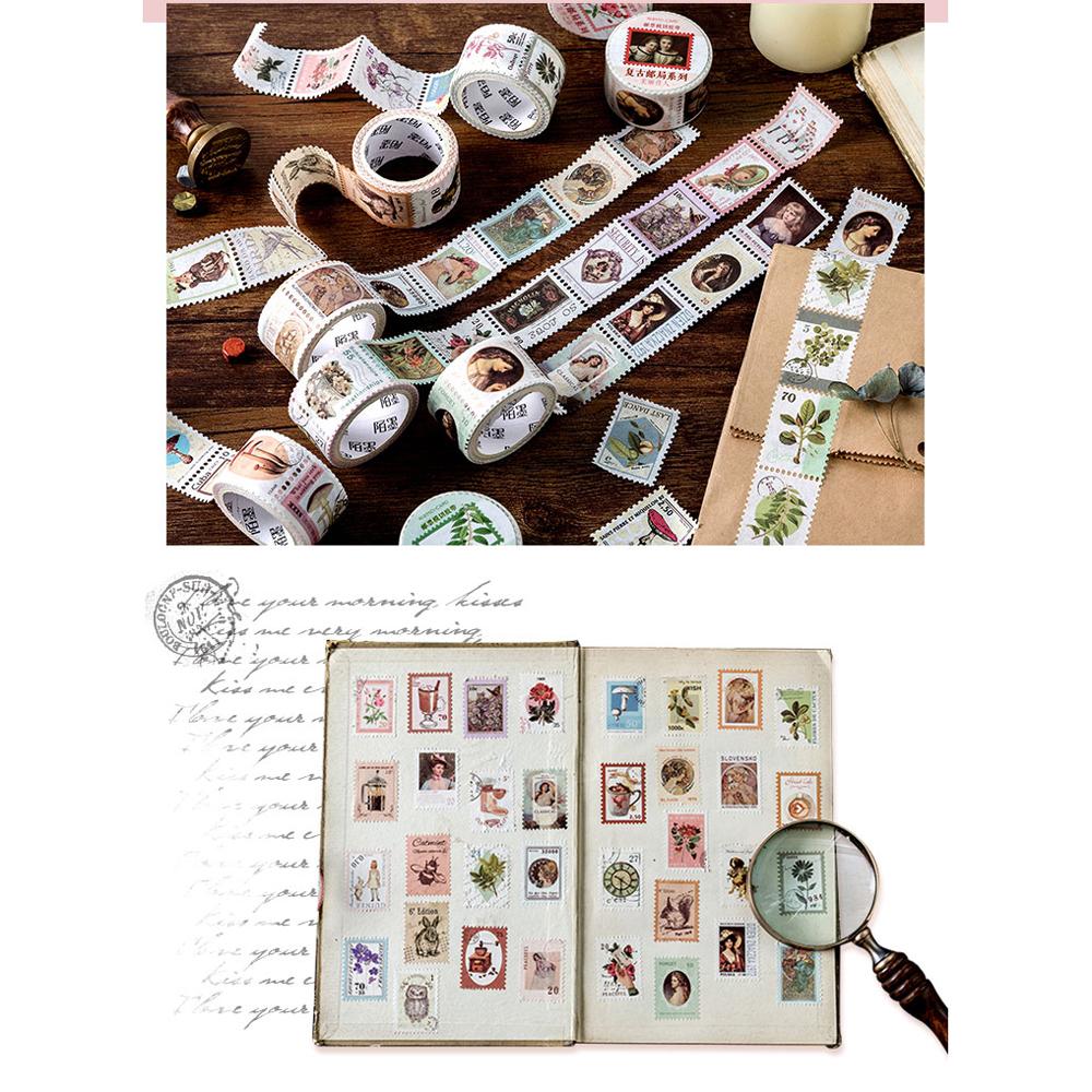 Cheap Masking Tape Label Sticker Paper Tape Adhesive Tape Retro Stamps ...
