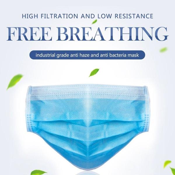 Buy 20PCS Disposable Face Masks Mouth Mask Non-Woven Soft Breathable ...