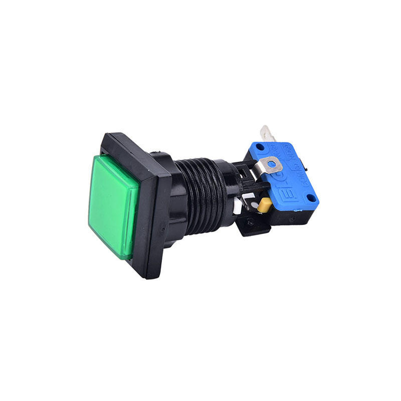 33Mm Square Game Machine Push Button Arcade Led Illuminated Push Button uygun fiyatlı satın alın ...