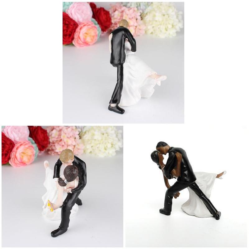 Buy Romantic Bride and Groom Resin Sculpture Wedding Cake Resin Doll ...
