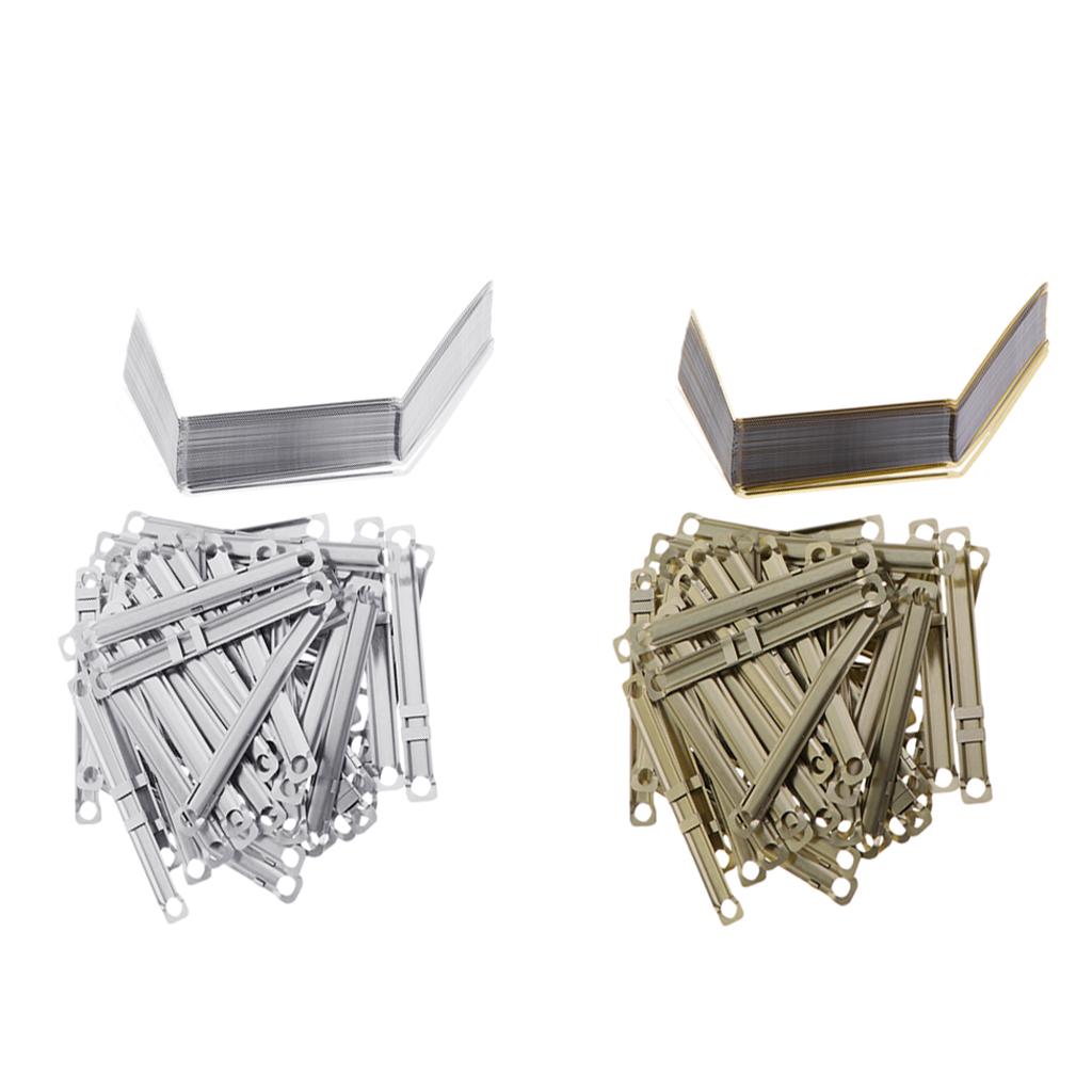 50Pcs Metal Filing Clips Binder Paper Clamps Document Organizer Silver ...