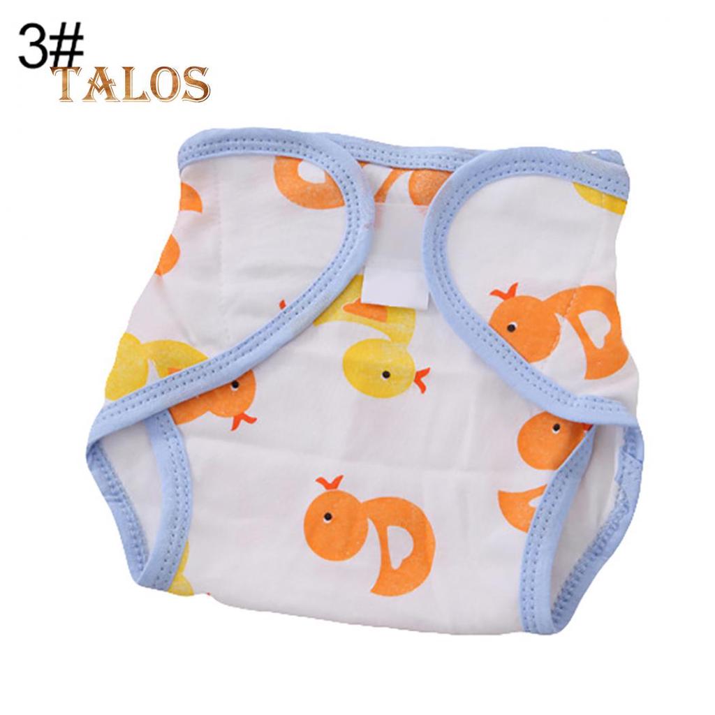 Cute Cartoon Duck Frog Magic Tape Cotton Washable Infant Baby Diaper ...