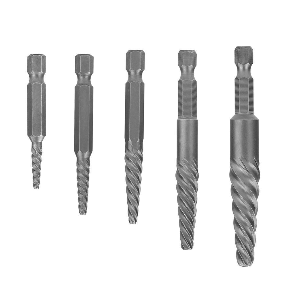 Buy Hex Shank Screw Extractor Kit Guide Broken Damaged Bolt Stud ...