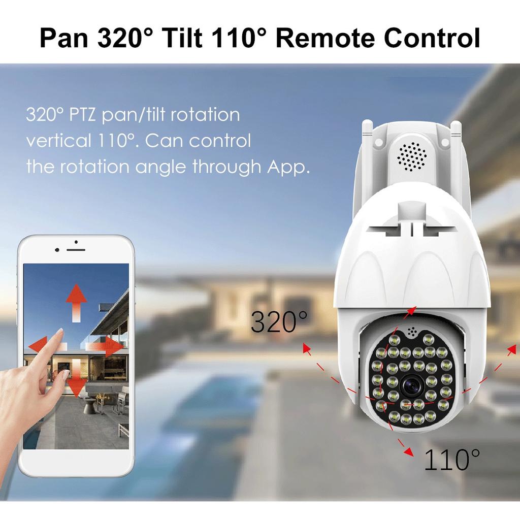Buy 30 LED Wireless WiFi 1080P Night Vision IP Camera TF Card Cloud ...