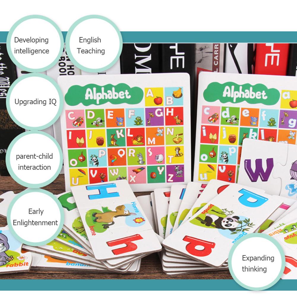 Buy MG11 Uppercase Lowercase Letter Cardboard Matching Puzzle ...