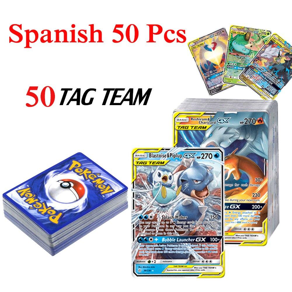 Buy 2022 New Spanish TAG TEAM GX Pokemon Cards Vmax Charizard Pikachu ...