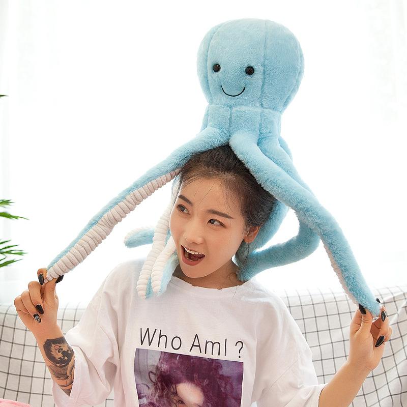 Comprar Cute Cartoon Octopus Shape Rabbit Hair Doll Toy for Kids Home ...