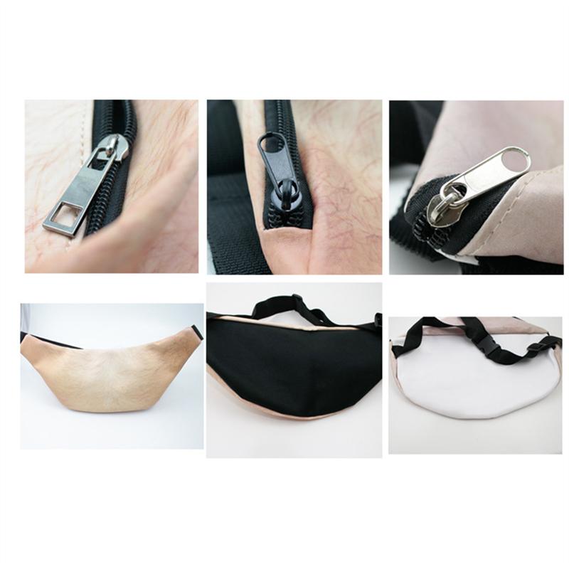 Buy Unisex 3D Fake Beer Belly Muscle Bum Waist Pack with Zipper ...