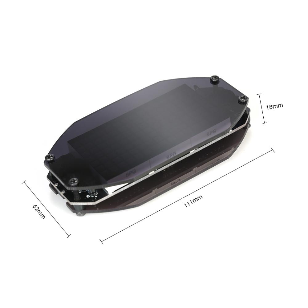 Diy Digital Led Mirror Clock Matrix Desktop Alarm Clock Electronic ...