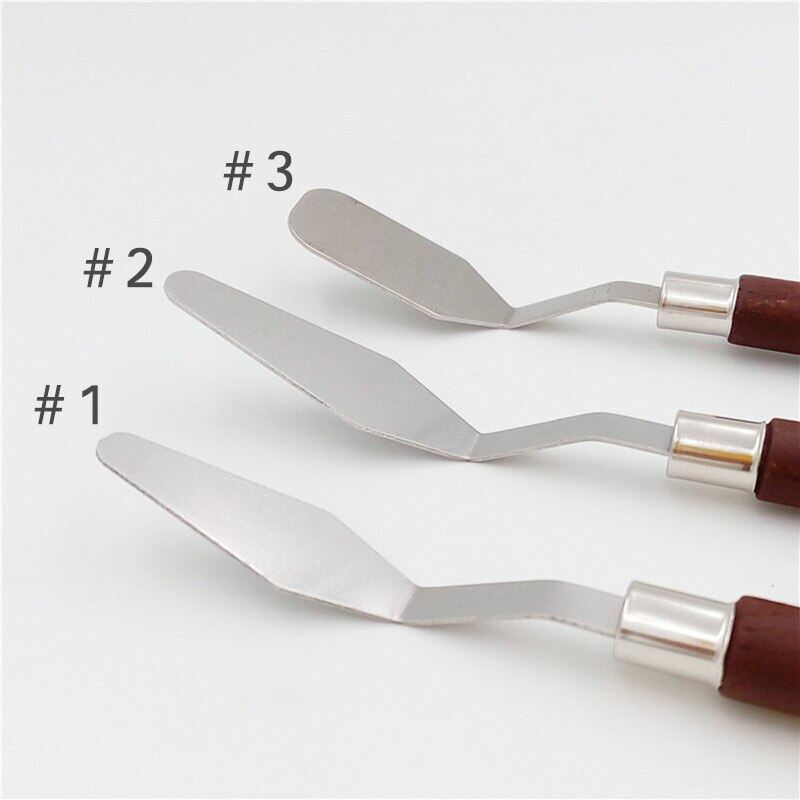 Cheap Oil Painting Scraper Big, Medium and Small 3 Pcs Sets of Acrylic ...