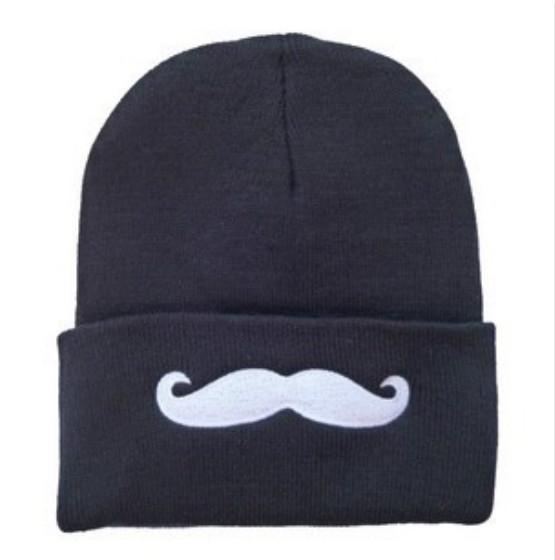 Autumn and Winter Embroidery Men and Women MOUSCHE Bearded Wool Hat Hip ...