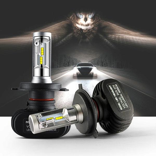 2PCS Auto Led H7 Headlight H13 H4 Led Car Bulb 6500K CSP Chips 50W 8000lm Fanless H8 H11 Fog ...