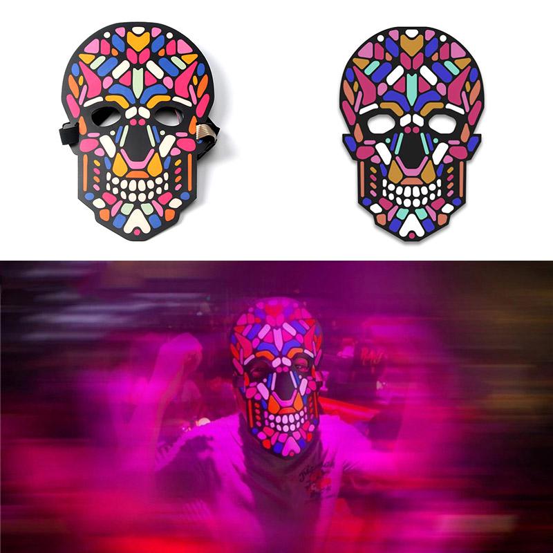 Buy Dance LED Activated Mask Party Plur Street Reactive Supplies Sound ...