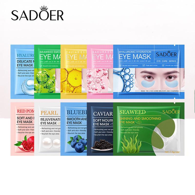 Buy SADOER 5 Pairs Caviar Essence Eye Mask Moisturizing Moisturizing ...