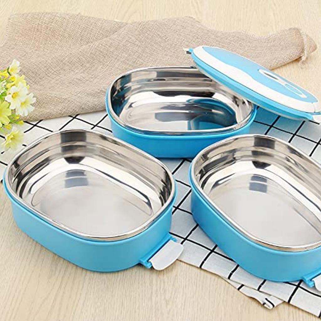 Buy Rectangle Lunch Box Thermal Leak-Proof Bento Heat Insulation Anti ...