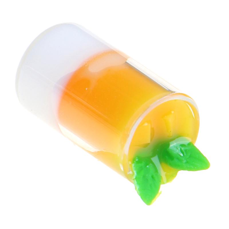 Buy Dollhouse Miniature Mango Pudding Simulated Mini Model Toy at ...