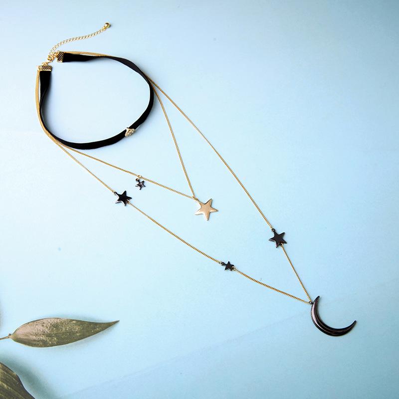Buy European and American Fashion Creative Multi-layer Stars Moon ...