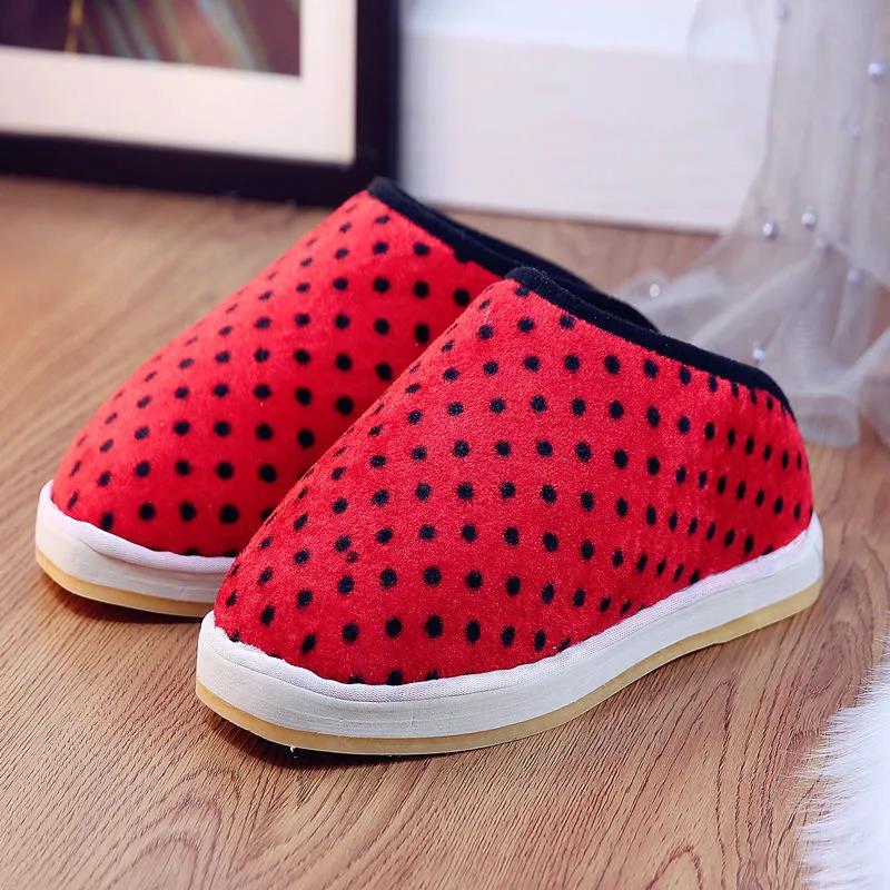 Buy Handmade Beef Tendon Bottom Ladies Cotton Slippers Home Warm Shoes ...