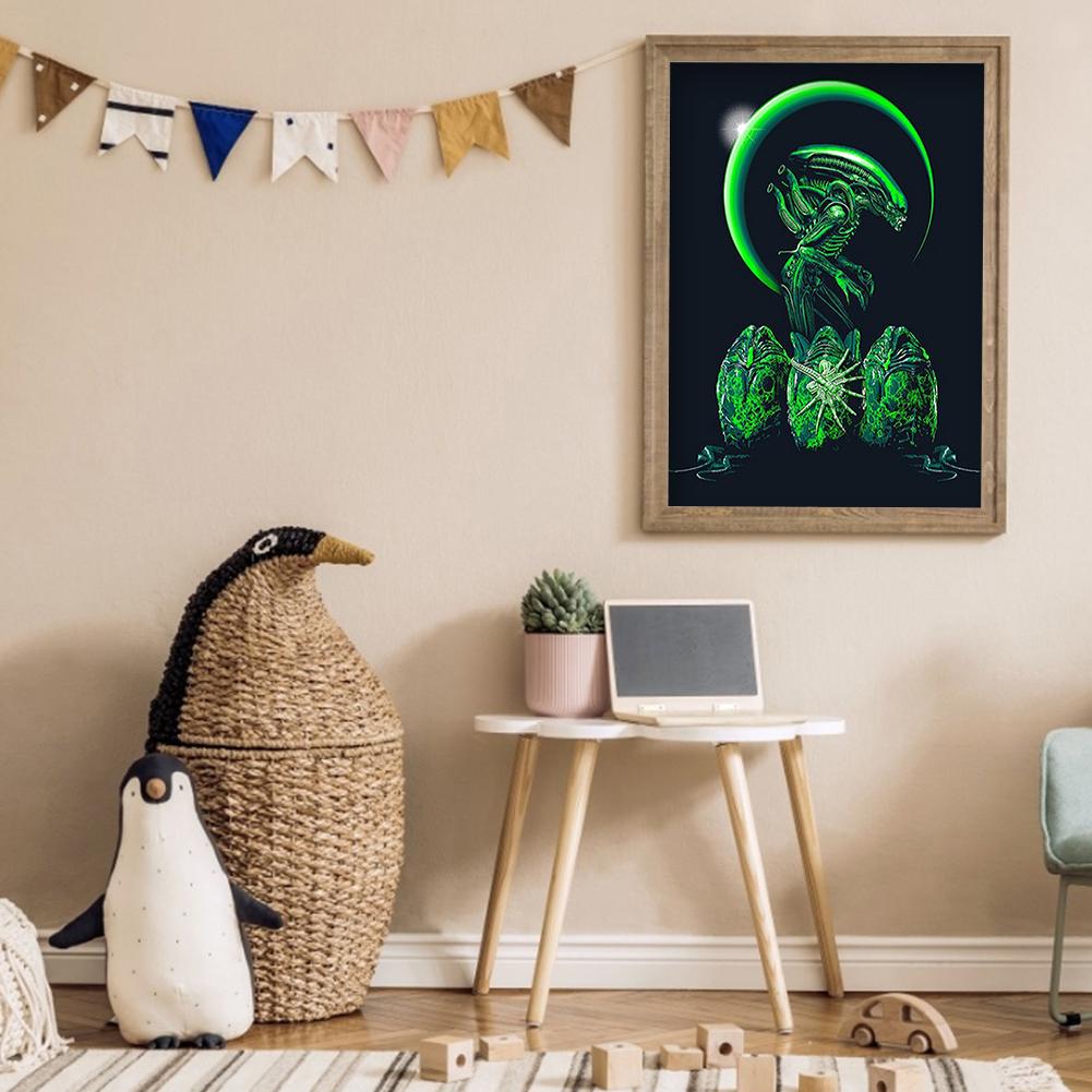 Cheap 5D DIY Aliens Square Diamond Diamond Painting Kit Rhinestone Art ...