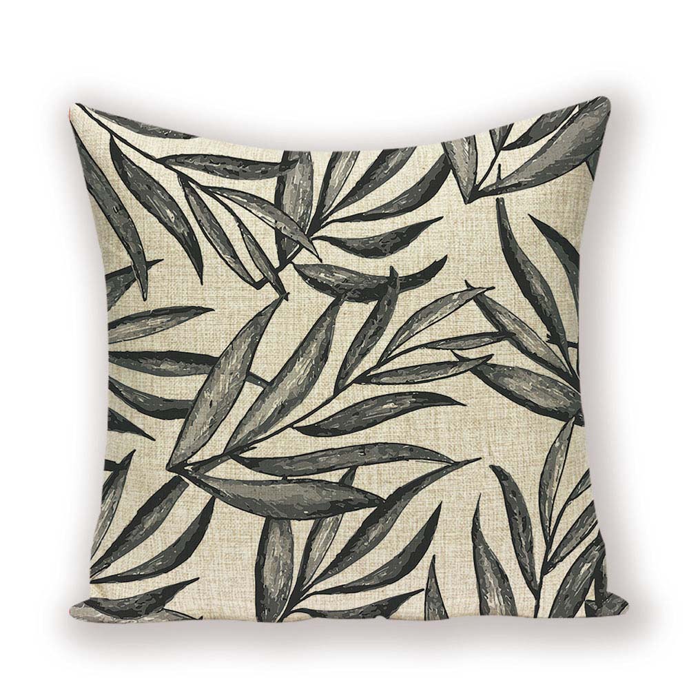 Satın alın Tropical Leaf Cushion Cover Spring Plant Leaf Pillows Covers ...