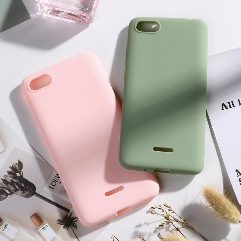 Buy For Xiaomi Redmi 6A Case Cover Candy Color Soft Cover Coque For ...