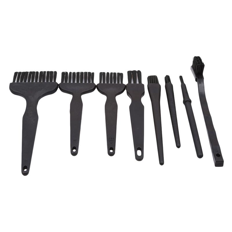 Buy 8pcs Black Non Slip Handle PCB Rework ESD Anti Static Dust Brush at ...