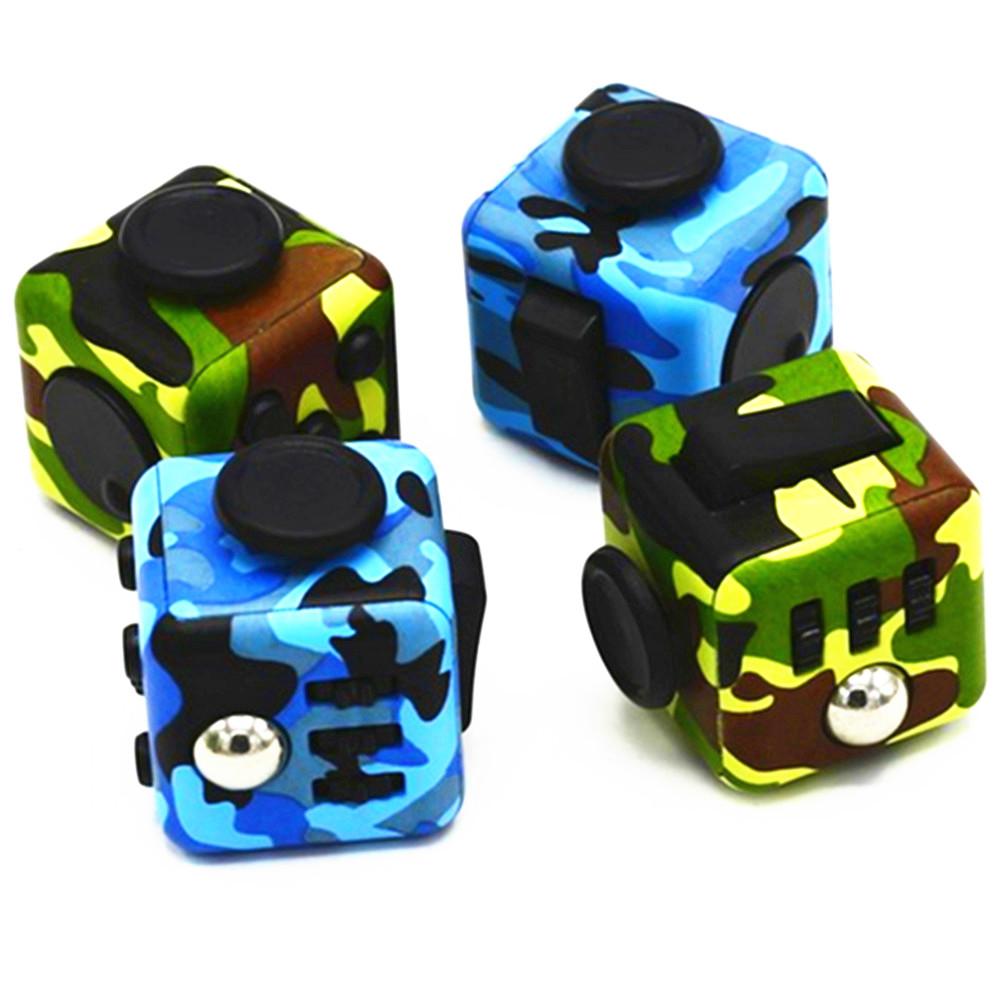 Satın alın Camouflage Fidget Cube Finger Hand Top Magic Squeeze Puzzle ...