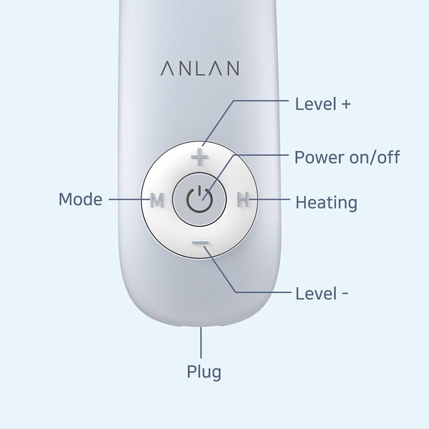 Buy ANLAN Smart Neck Massager Shoulder Massage Electric Pulse Cervical ...