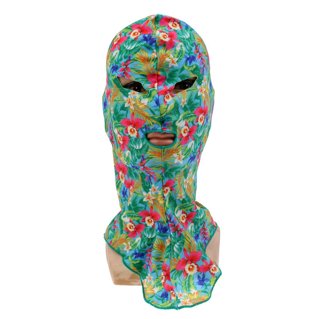 Buy Swimming Cap Full Face UV Protection Swimming Mask Head and Neck ...