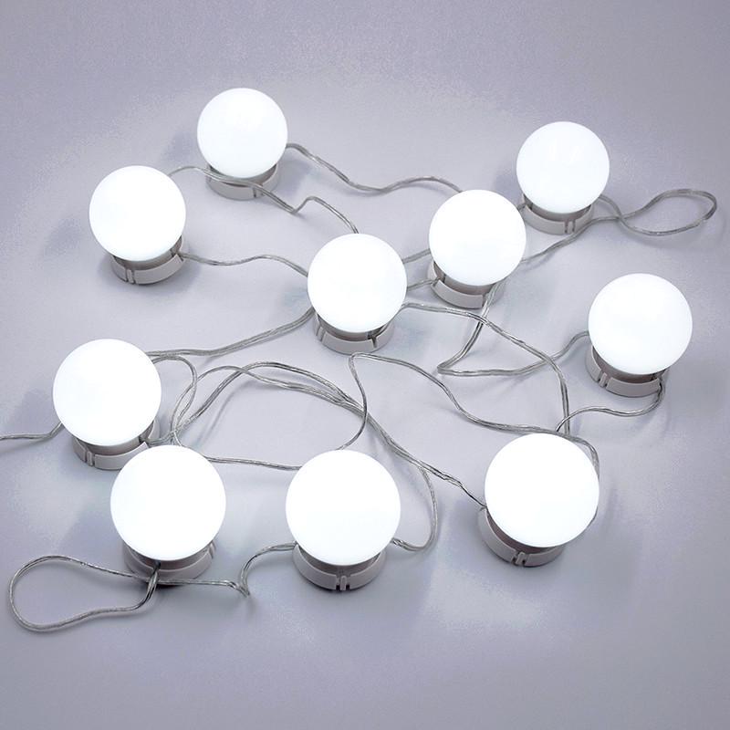 Buy USB Socket Makeup Mirror Lights 10pcs Bulb LED Mirrors Light With ...