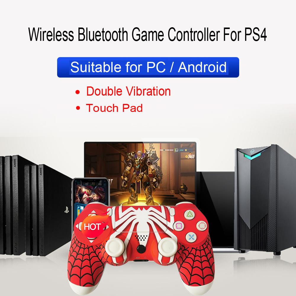 Buy Wireless Bluetooth And Vibration Gamepad Controller Gaming Joystick Joypad For PS4+PC ...