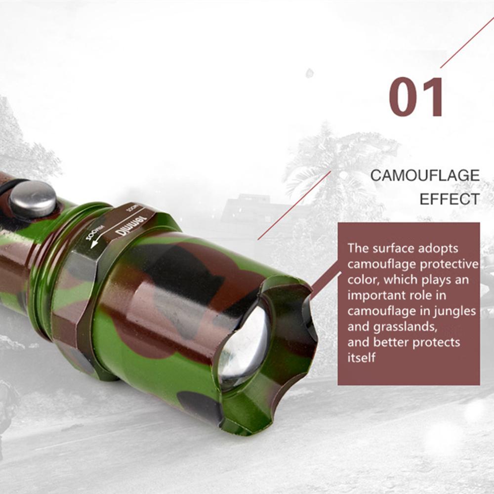 Satın alın High Power LED Flashlight Rechargeable Camouflage Super ...