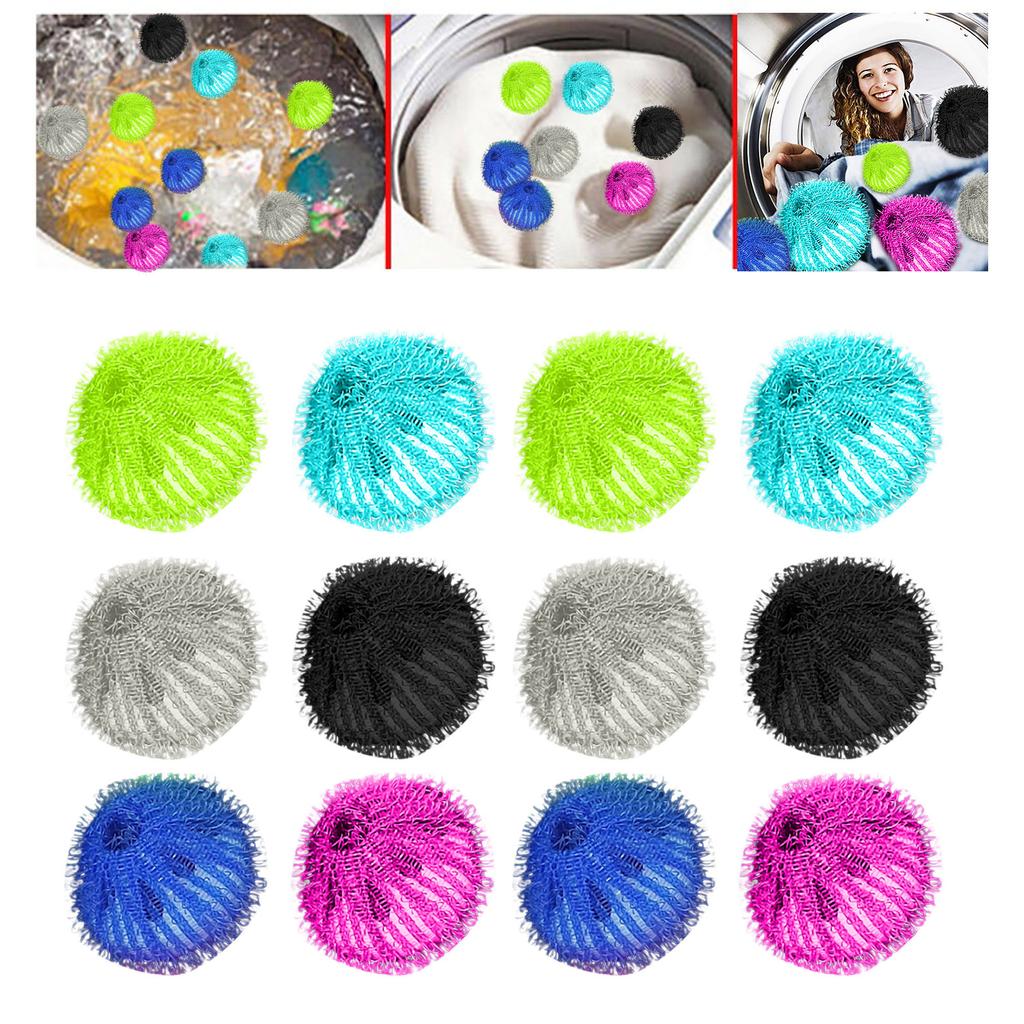 Buy 12Pcs Hair Lint Fluff Grabbing Laundry For Washing Machine Wash ...