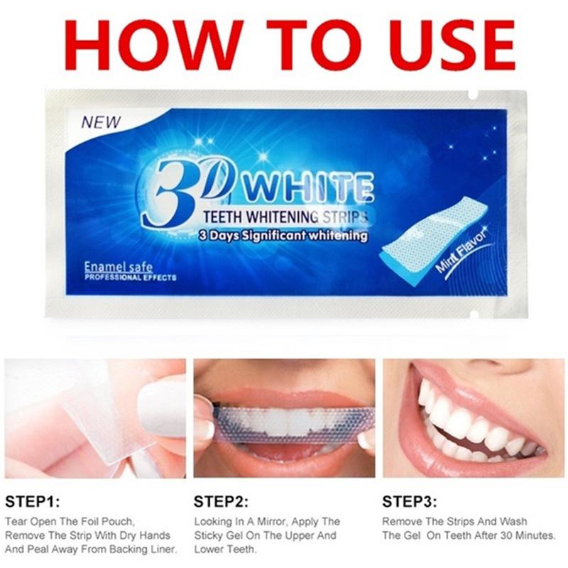 Buy 1/5/10 Pair 3D Teeth Whitening Sticker Professional Whitening Teeth ...