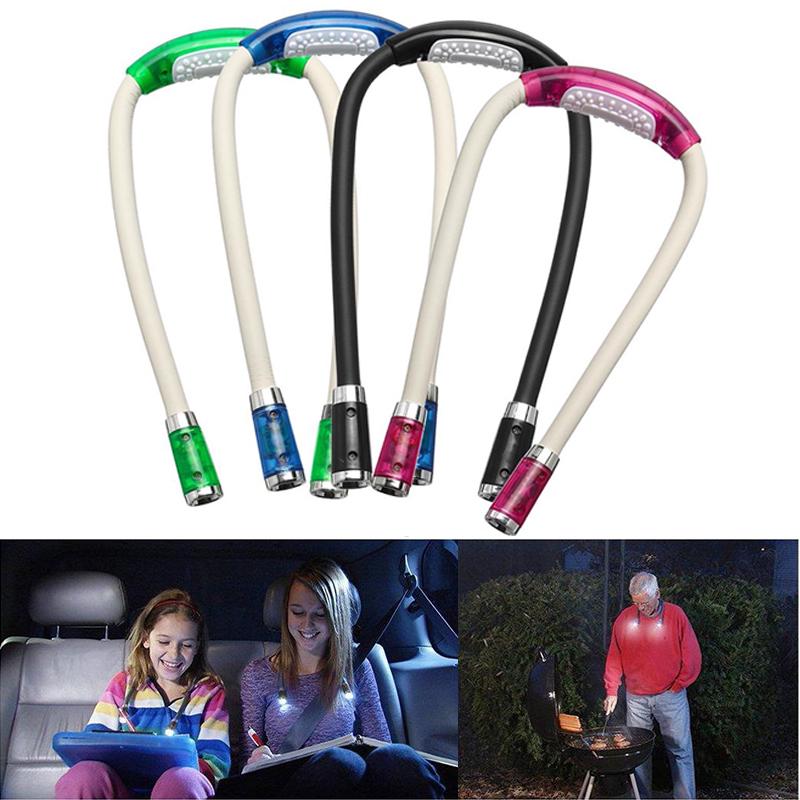 Buy 2019 Flexible Handsfree Hug Neck Reading Book Light Lamp Torch ...