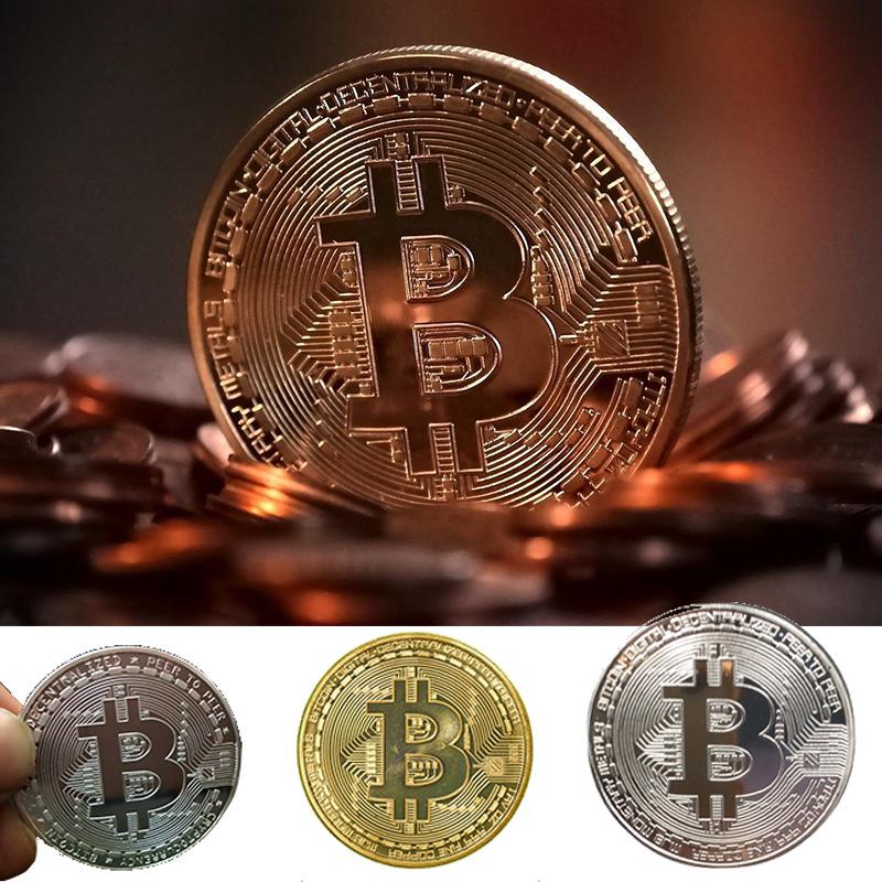 Buy 3 Colors Commemorative Coins Coin Bitcoin Collection Coins Art ...