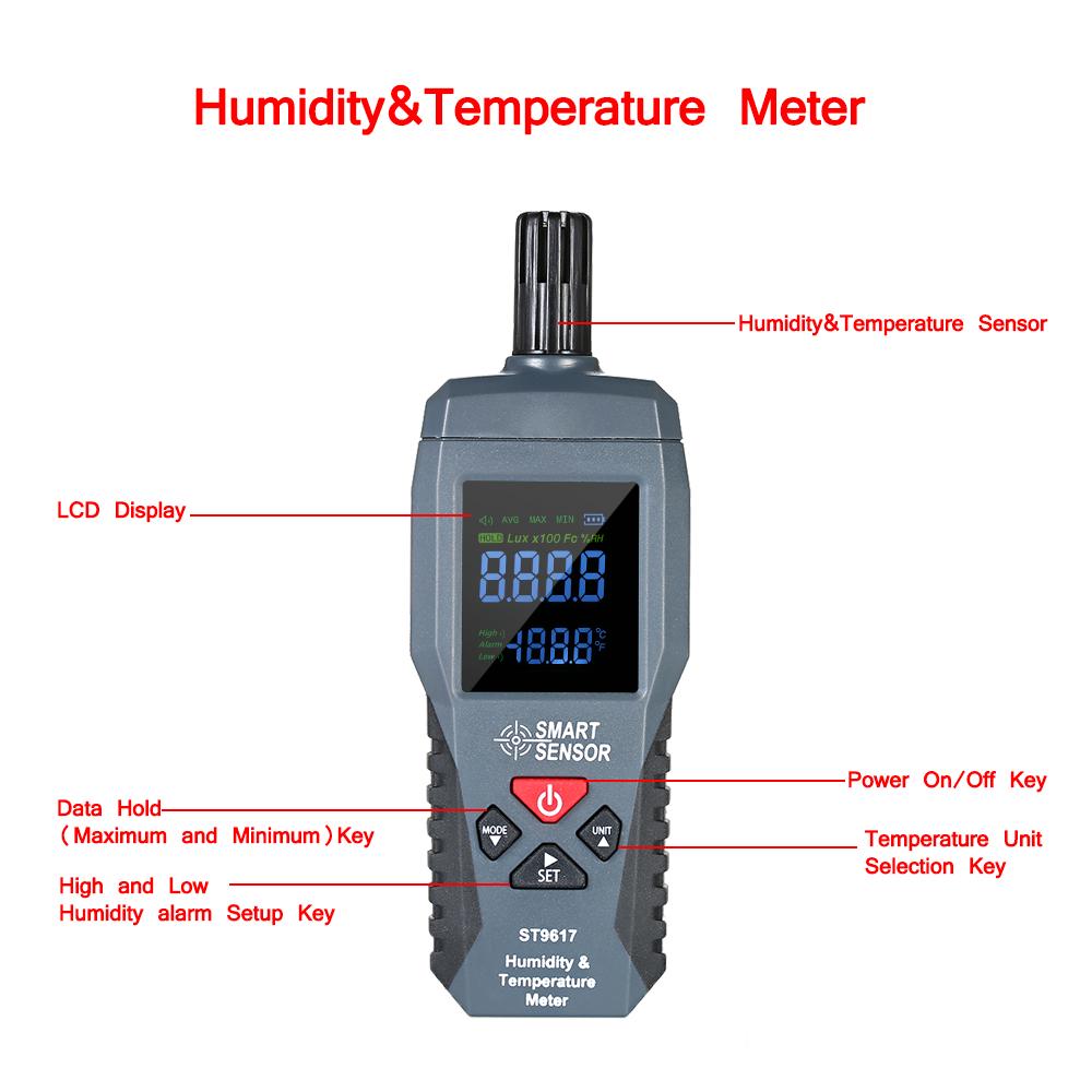 Cheap SMART SENSOR Humidity & Temperature Meter High Accuracy Digital ...