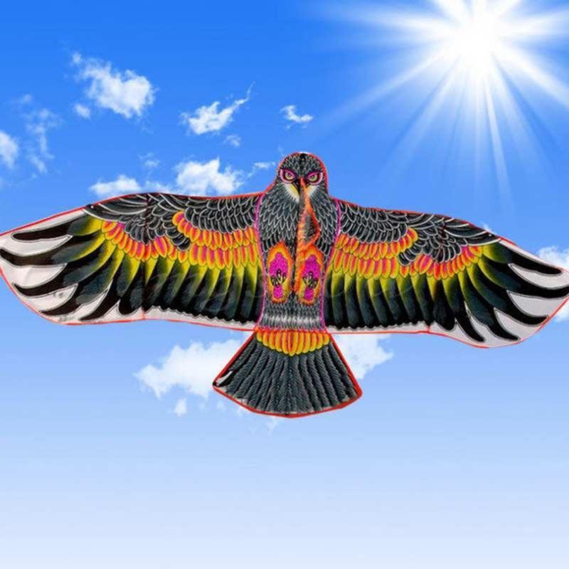 Buy Huge Outdoor Fun Sport Kite 1.1m Eagle Kite with Handle 100m Line ...