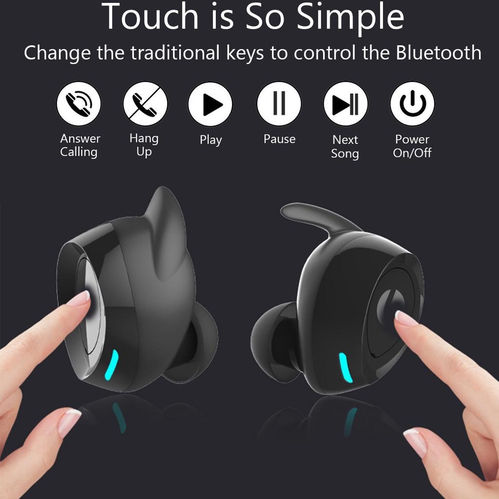 Buy TWS Mini Stealth Stereo Earbuds Bluetooth Earphones Dual Headset ...
