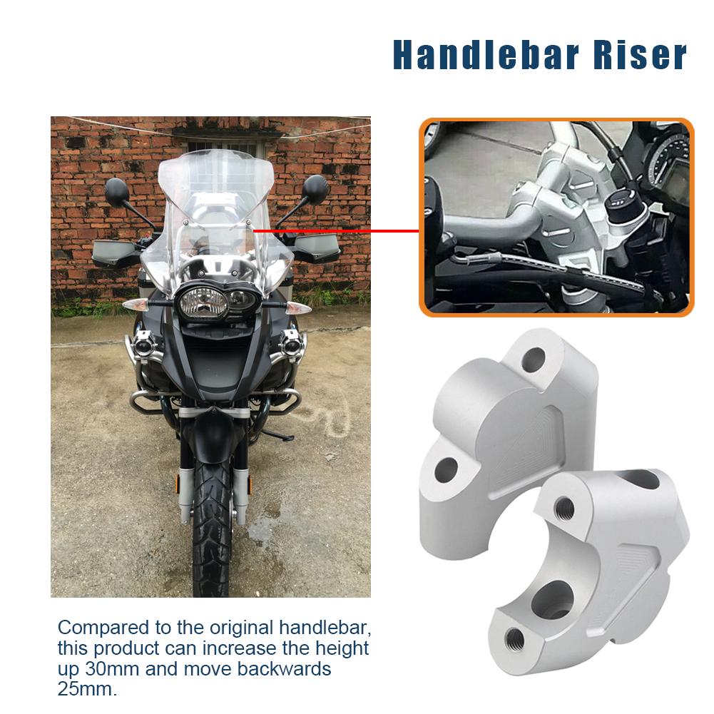 Buy 1 Pair Handlebar Riser Clamp Back Move Mount For BMW R1200GS LC ...
