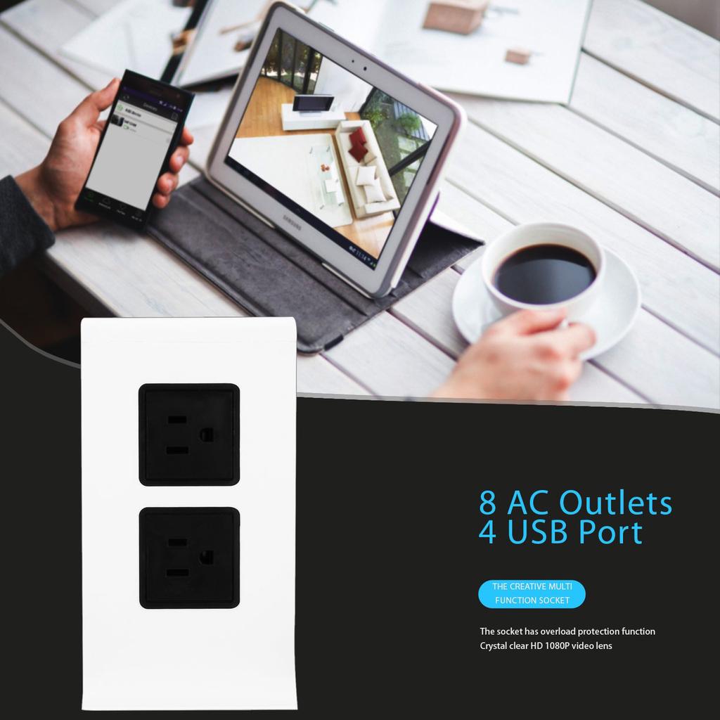 Buy Mm 1080P HD WiFi Vertical Multi-Socket Camera Wireless Charger ...