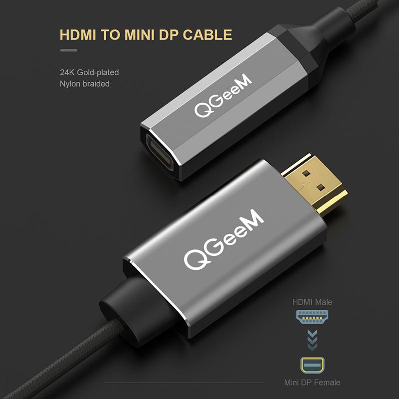 Satın alın Single to Mini DP Converter Adapter Cable UHD 4K@30Hz Plug ...