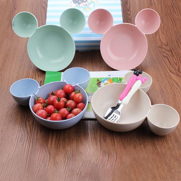 Buy Cartoon Mouse Bowl Dishes Lunch Box Kid Baby Children Infant Baby ...