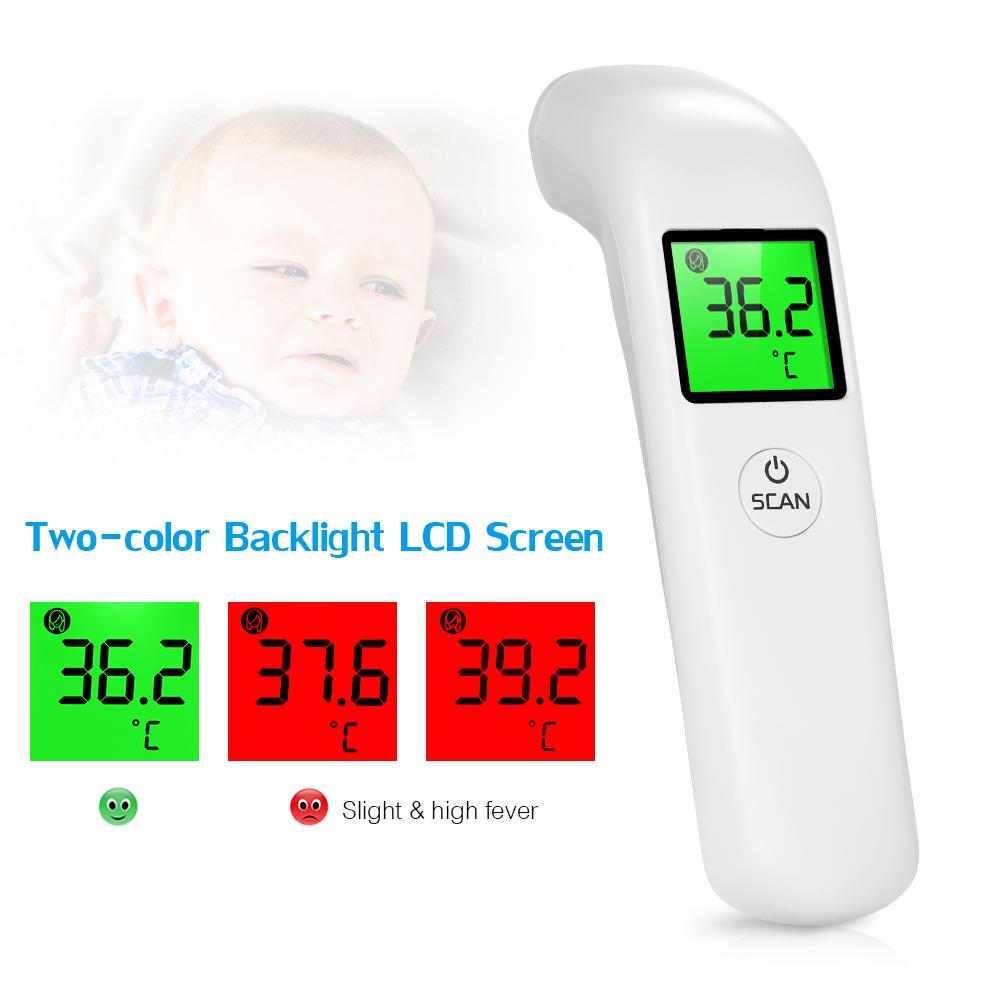 Infrared Thermometer Forehead Non Contact Thermometers LCD Display High ...