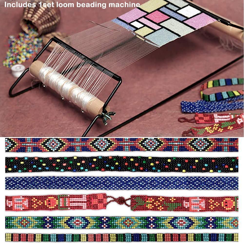 Wood Weaving Beading Loom for Jewelry Bracelet DIY Knitting Machine ...