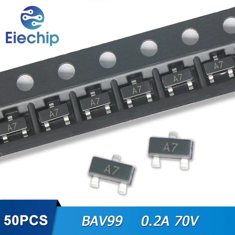 Buy 50pcs/lot BAV99 SOT-23 A7 SOT23 0.2A 70V Transistors at affordable prices — free shipping ...