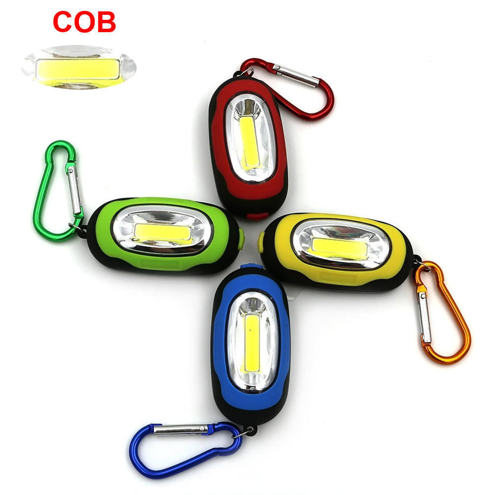 Portable Super Mini COB FlashLight Key Light LED Ring Torch 3-Mode ...