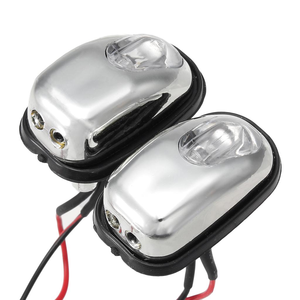 Buy Pair 12V 5 Colors Auto Chrome LED Light Lamp Windshield Windscreen ...
