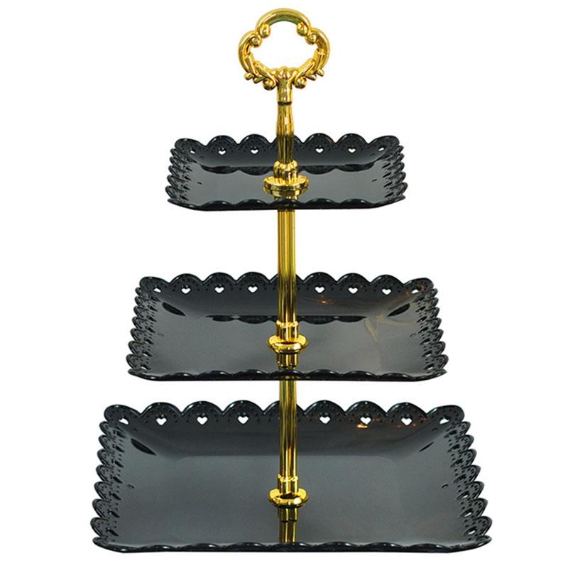 Buy Fruit Tray 3-Layer Entrepreneurial Cake Rack Wedding Cake Tray ...