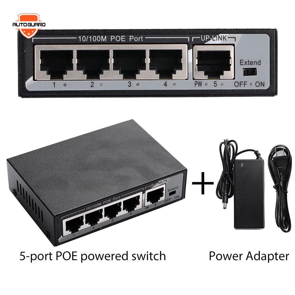 Mini 5 Port POE Switch 4 POE Injector for Camera 5 Port POE Network ...